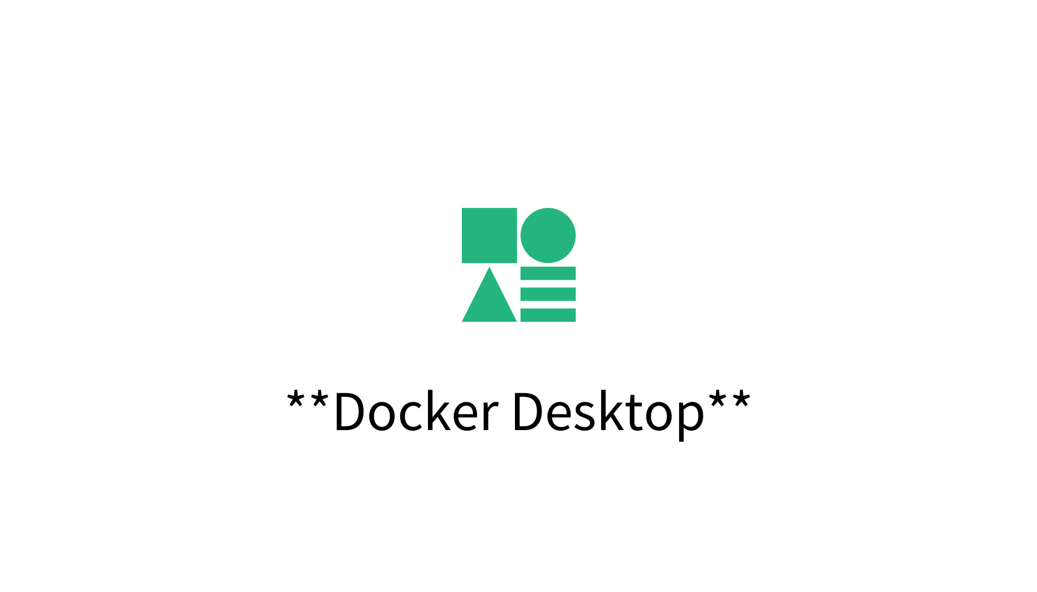 Docker Desktop - mysetting